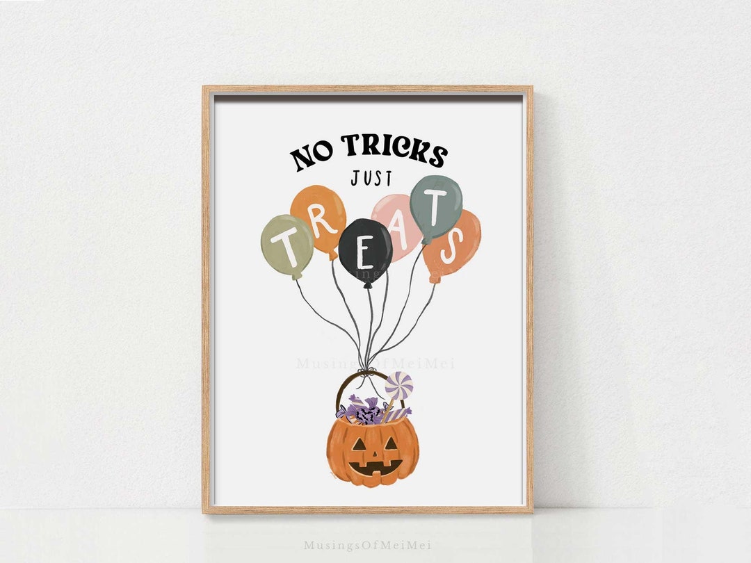 Halloween Treats Classroom Poster, Printable Wall Decor for Kids ...