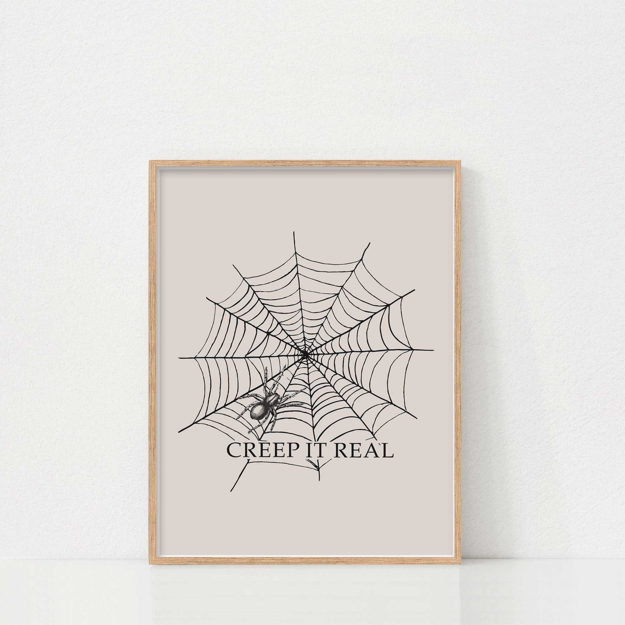 Halloween Spider Wall Art, Printable Halloween Art, Halloween Poster ...