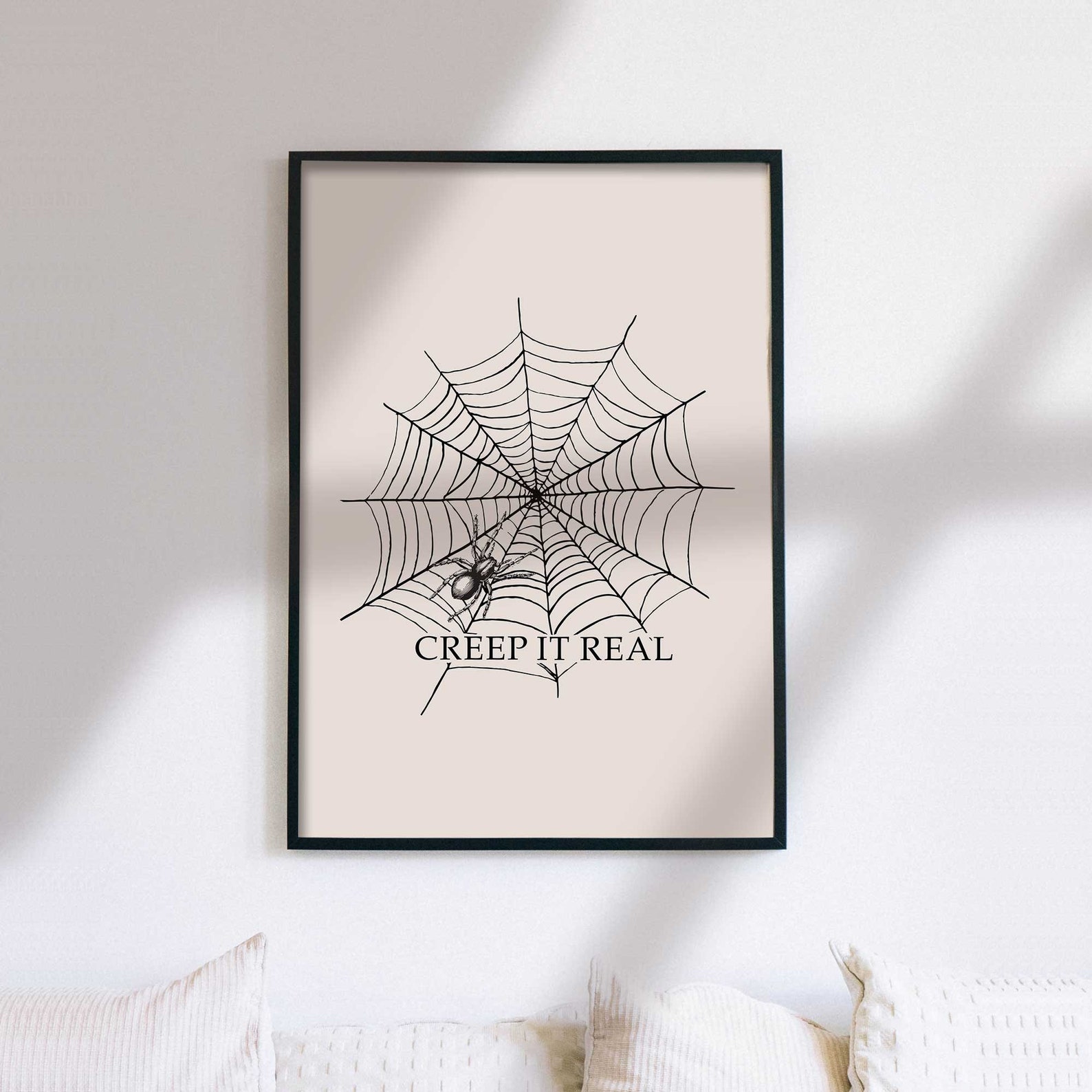 Halloween Spider Wall Art, Printable Halloween Art, Halloween Poster ...