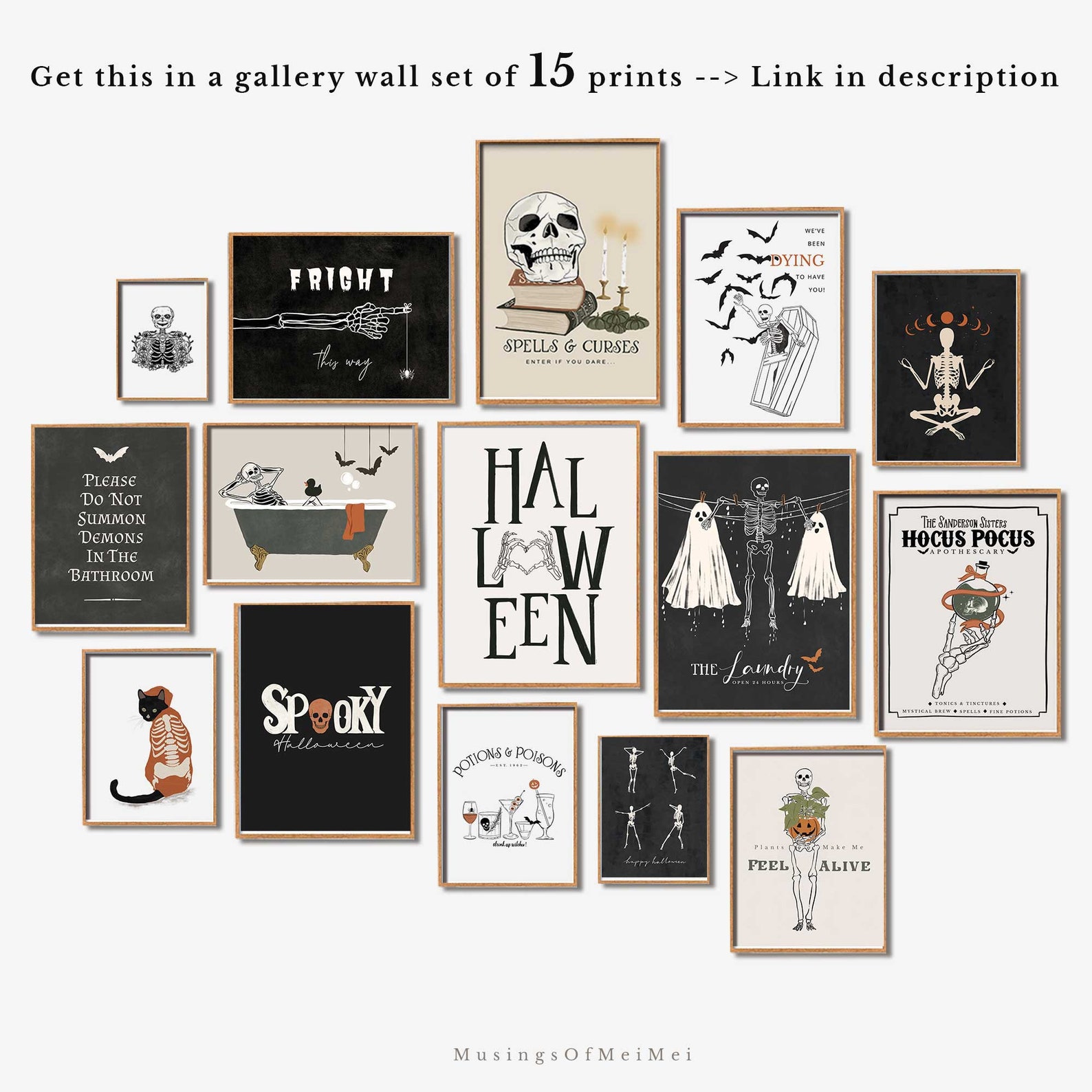 Halloween Bathroom Sign, Printable Wall Art, Halloween Printables ...