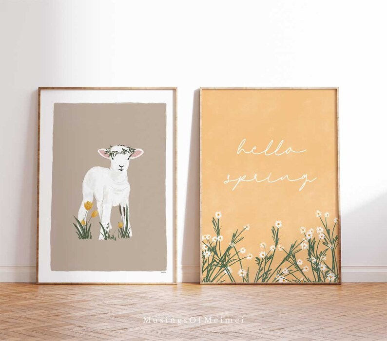 Easter Gallery Wall Art Set of 16 Printable Wall Art Spring - Etsy