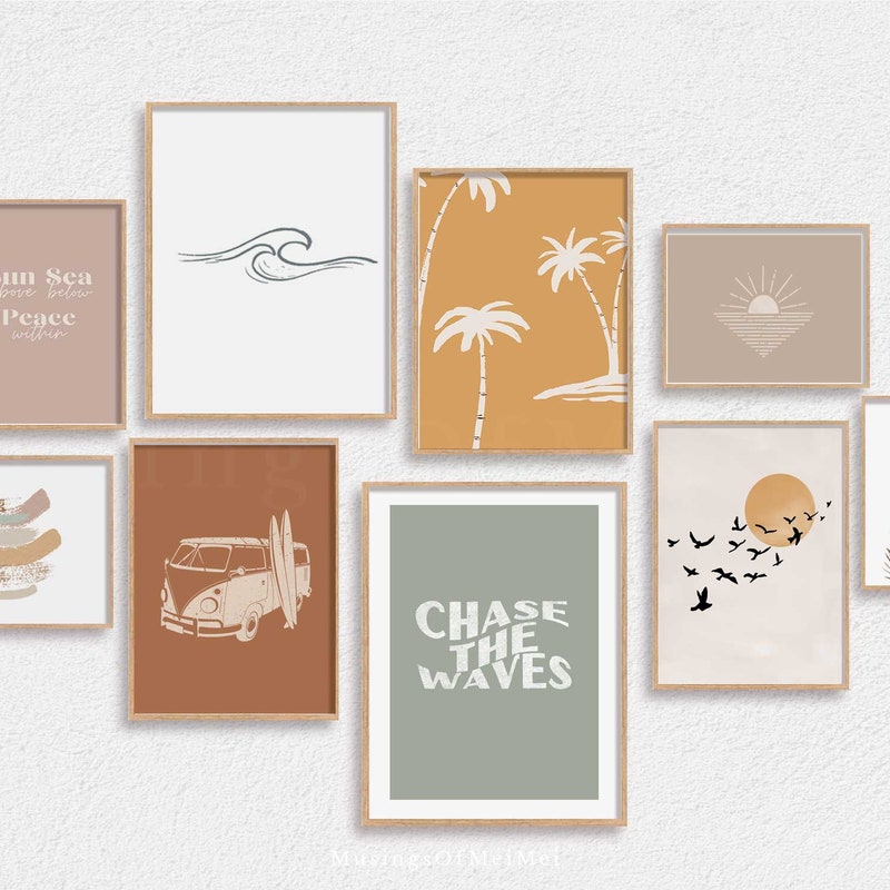 Beach Line Art - Etsy