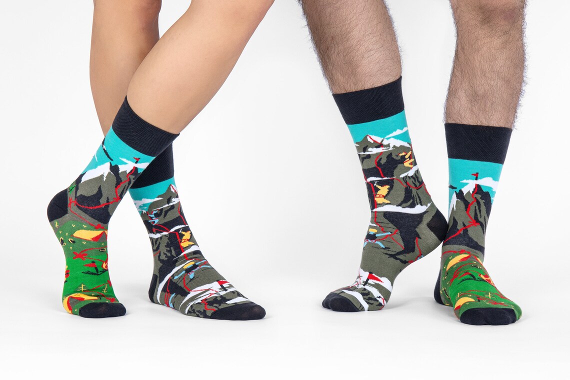 Hiking Socks Climbing Socks Mountain Trip Socks - Etsy