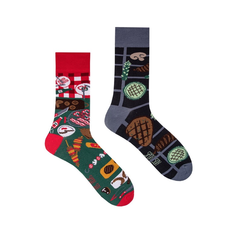 Barbecue Socks BBQ Socks Grill Socks Roast Socks - Etsy