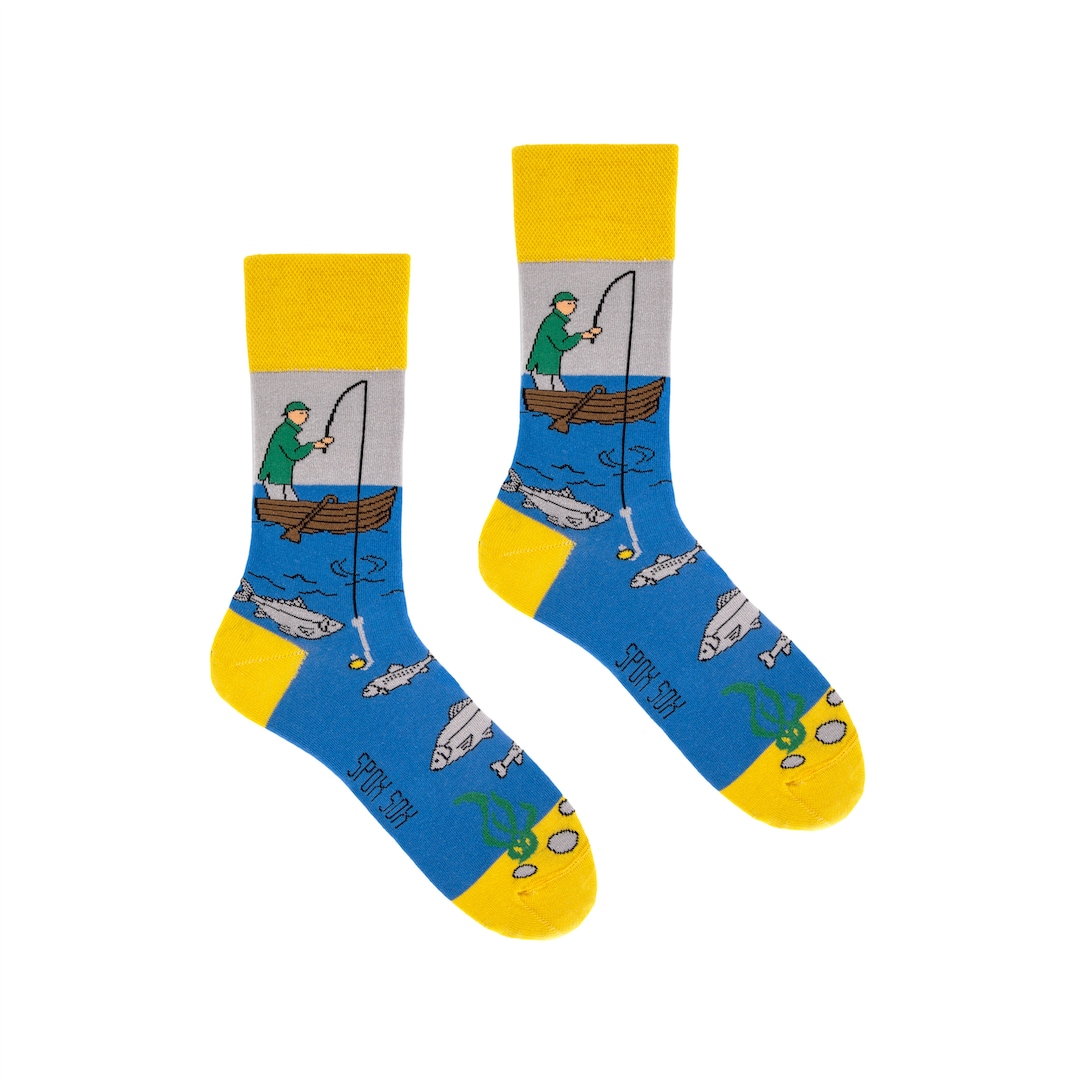 Fishing Socks Angler Socks Fisherman Socks Funny Socks Hobby Socks - Etsy