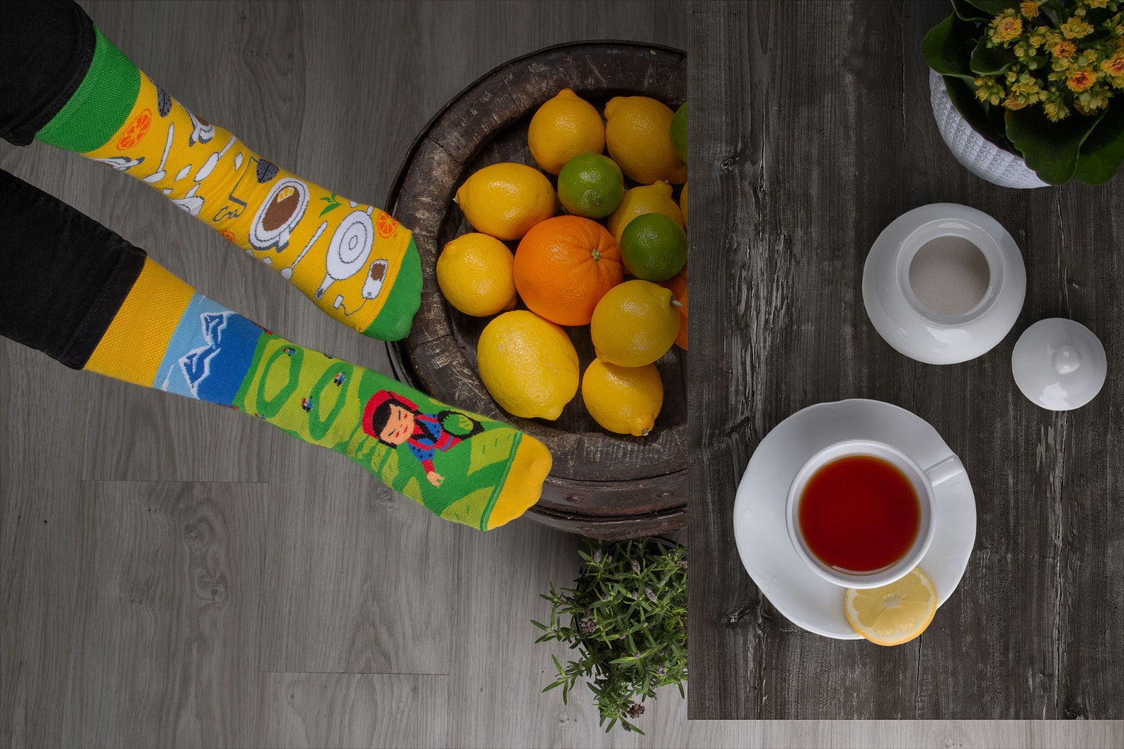 Tea socks Asia socks cool socks mismatched socks crazy | Etsy