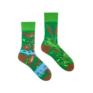 Beavers Socks Beaver Socks Mismatched Socks Funny Socks - Etsy