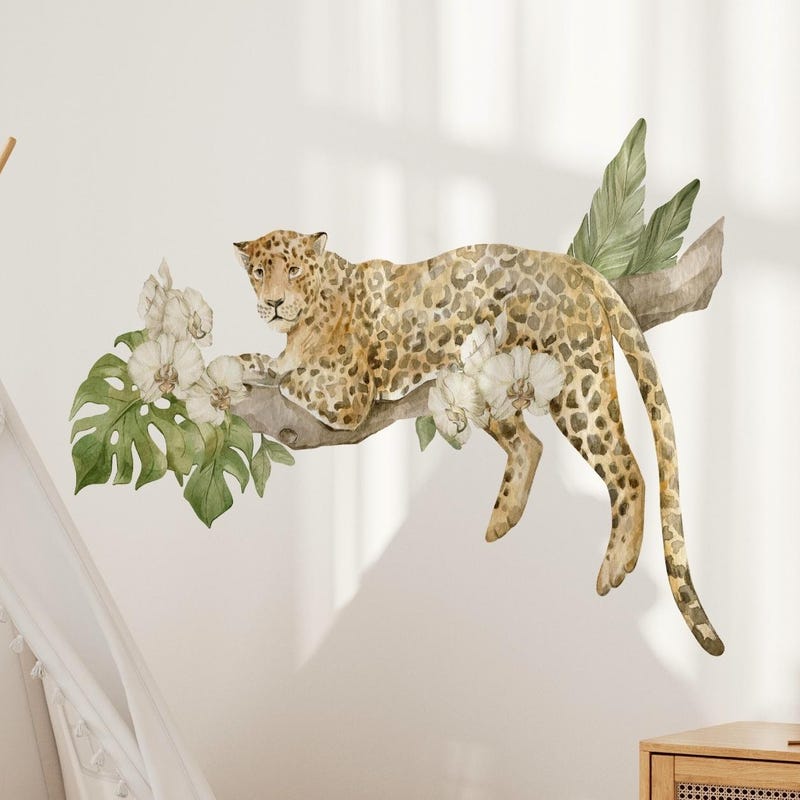 Safari Leaf Wallpaper - Etsy