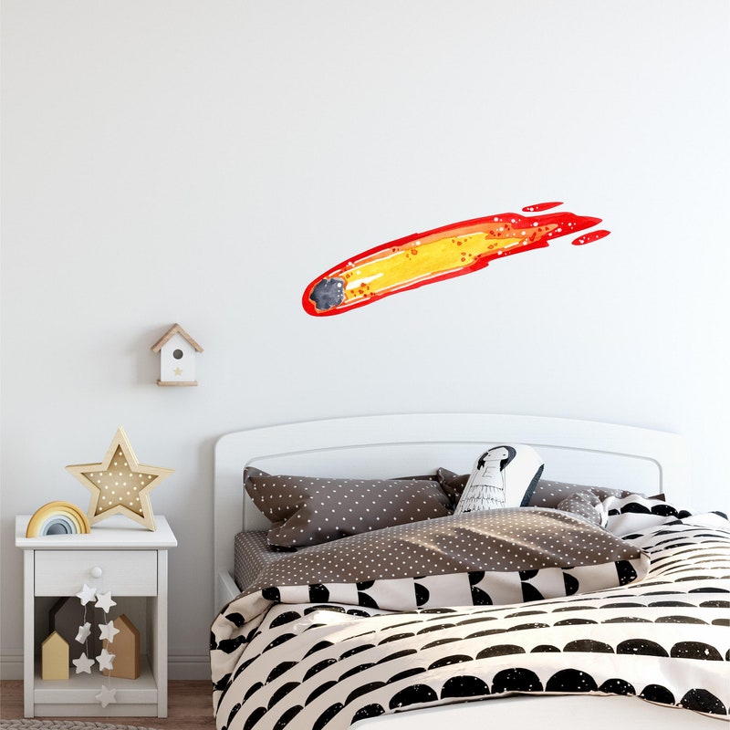Meteor Wall Decal - Etsy