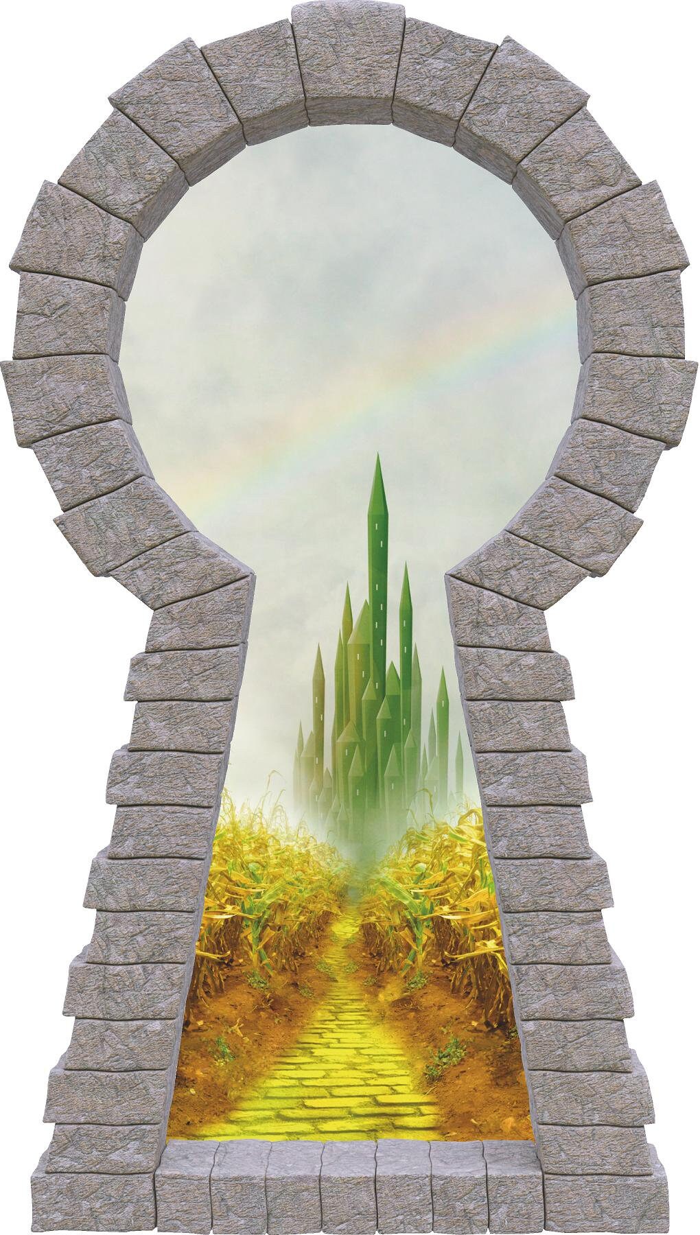 3D Stone Keyhole Wall Decal Emerald City Castle Yellow Brick | Etsy