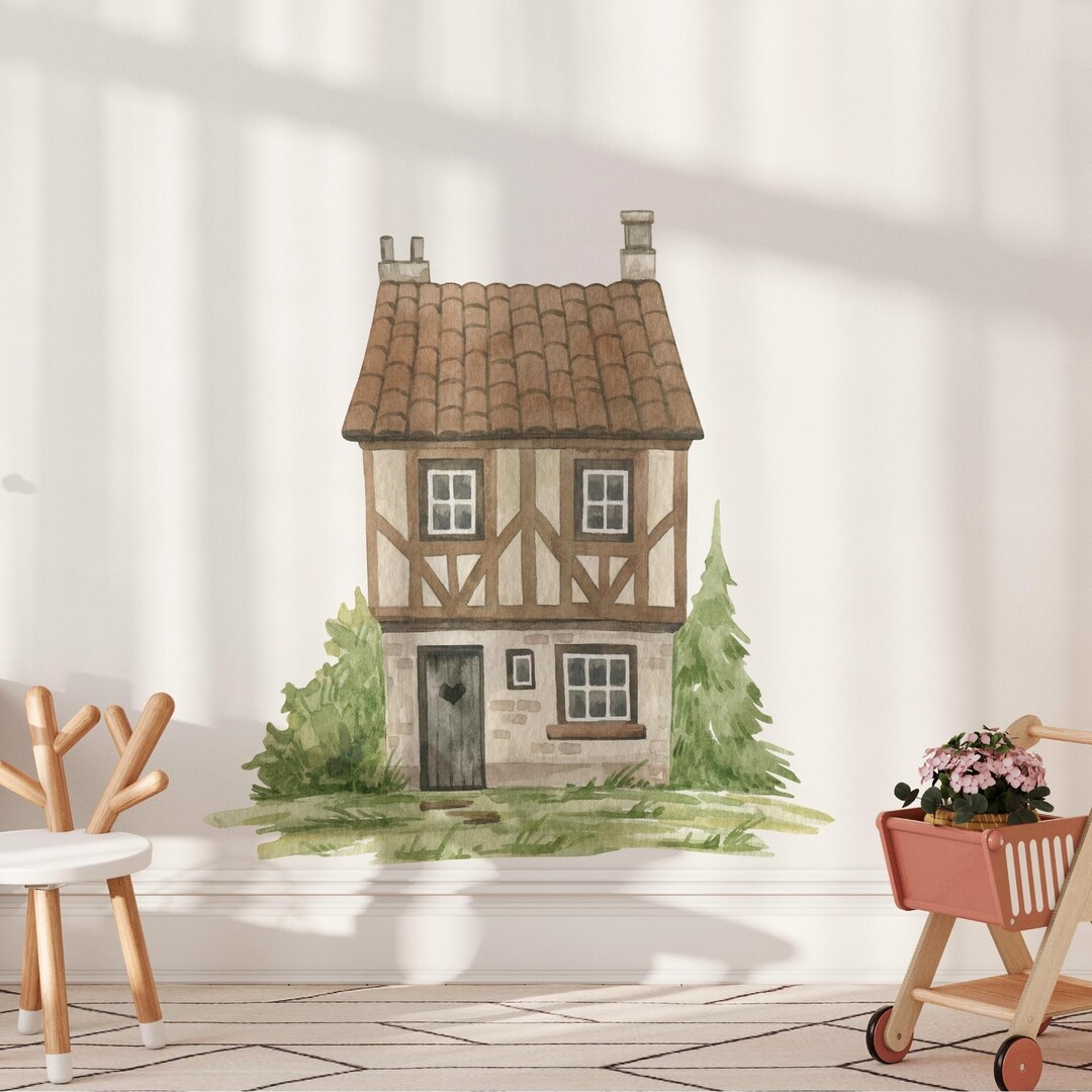 Country Cottage Farm House Wall Decal Farmhouse Wall Sticker Farm ...
