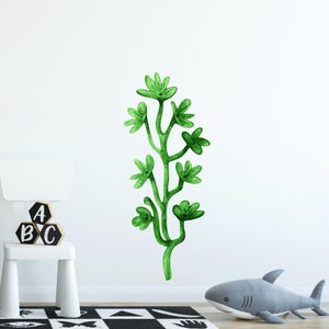 Green Algae Seaweed Wall Decal #9 Sea Ocean Peel and Stick Fabric Wall ...
