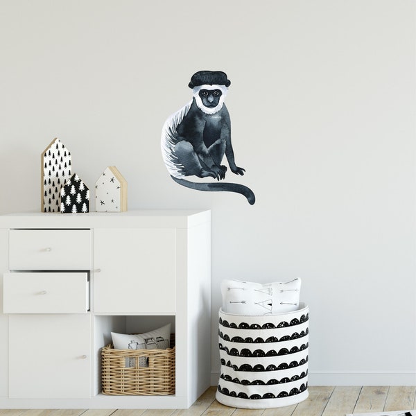 Monkey Wall Decal - Etsy