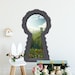 3d Stone Keyhole Fabric Wall Decal - Castle by the Sea Cliff - 3D Brick ...