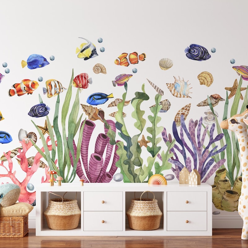 Corals Reef Wall Decals - Etsy