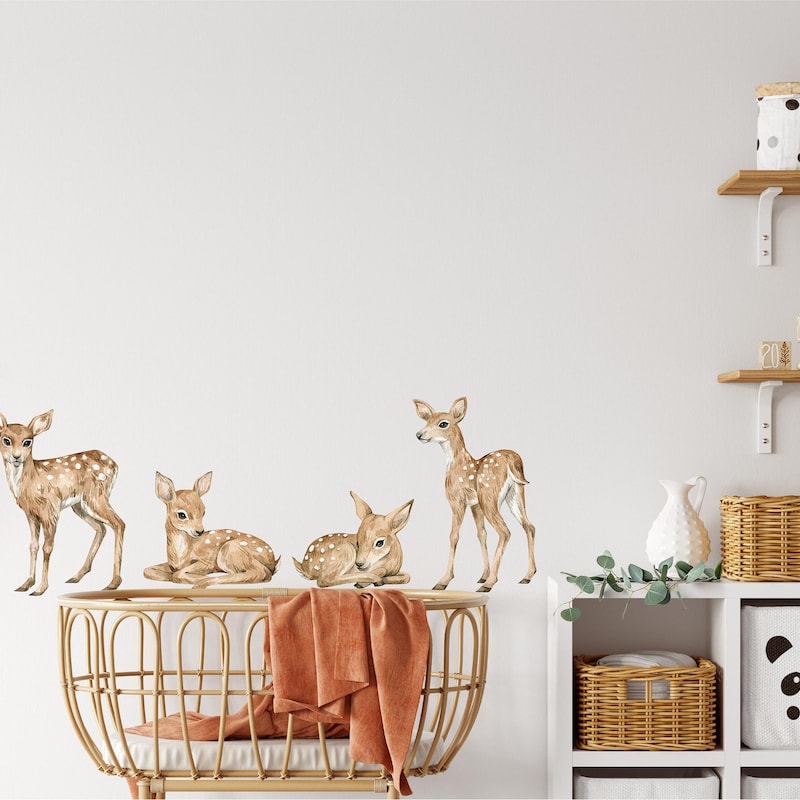 Fawn Wall Decal - Etsy