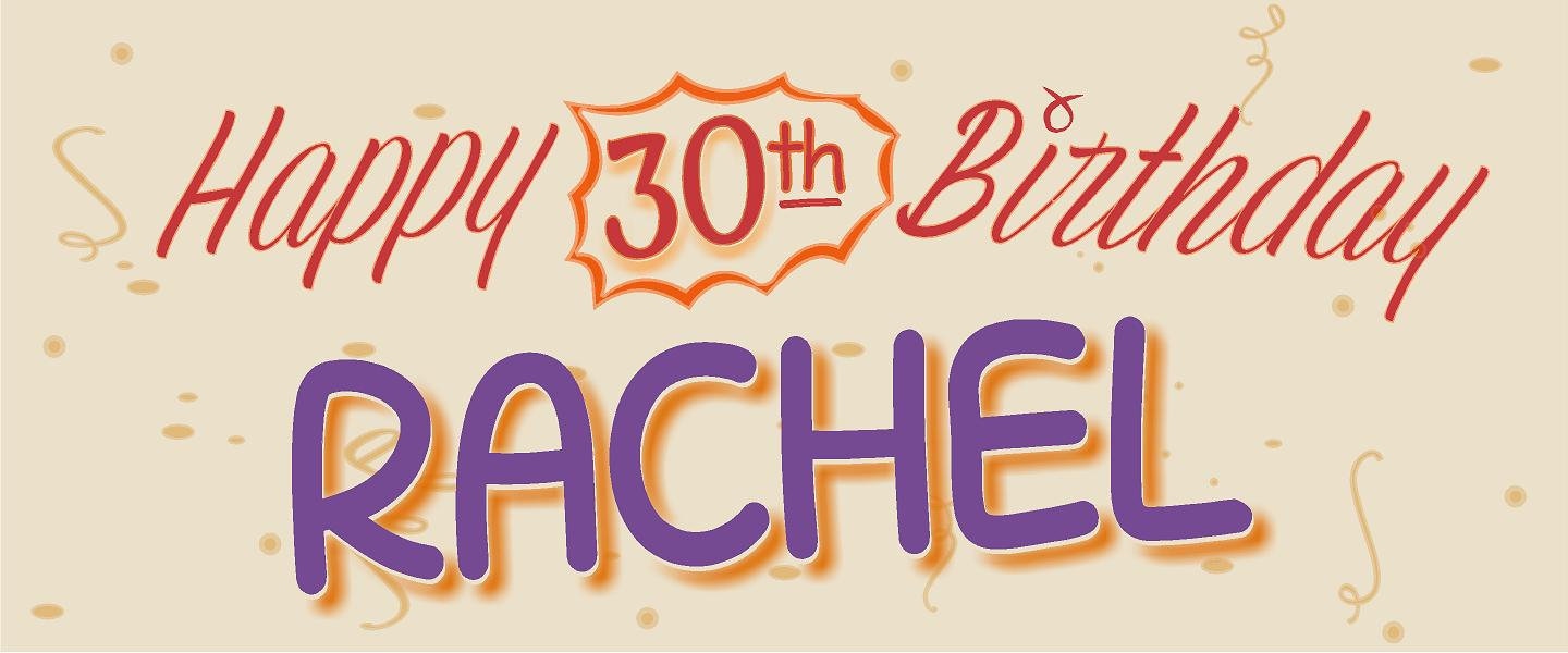 FRIENDS TV Show Custom Rachel's BIRTHDAY Banner Wall Decal | Etsy