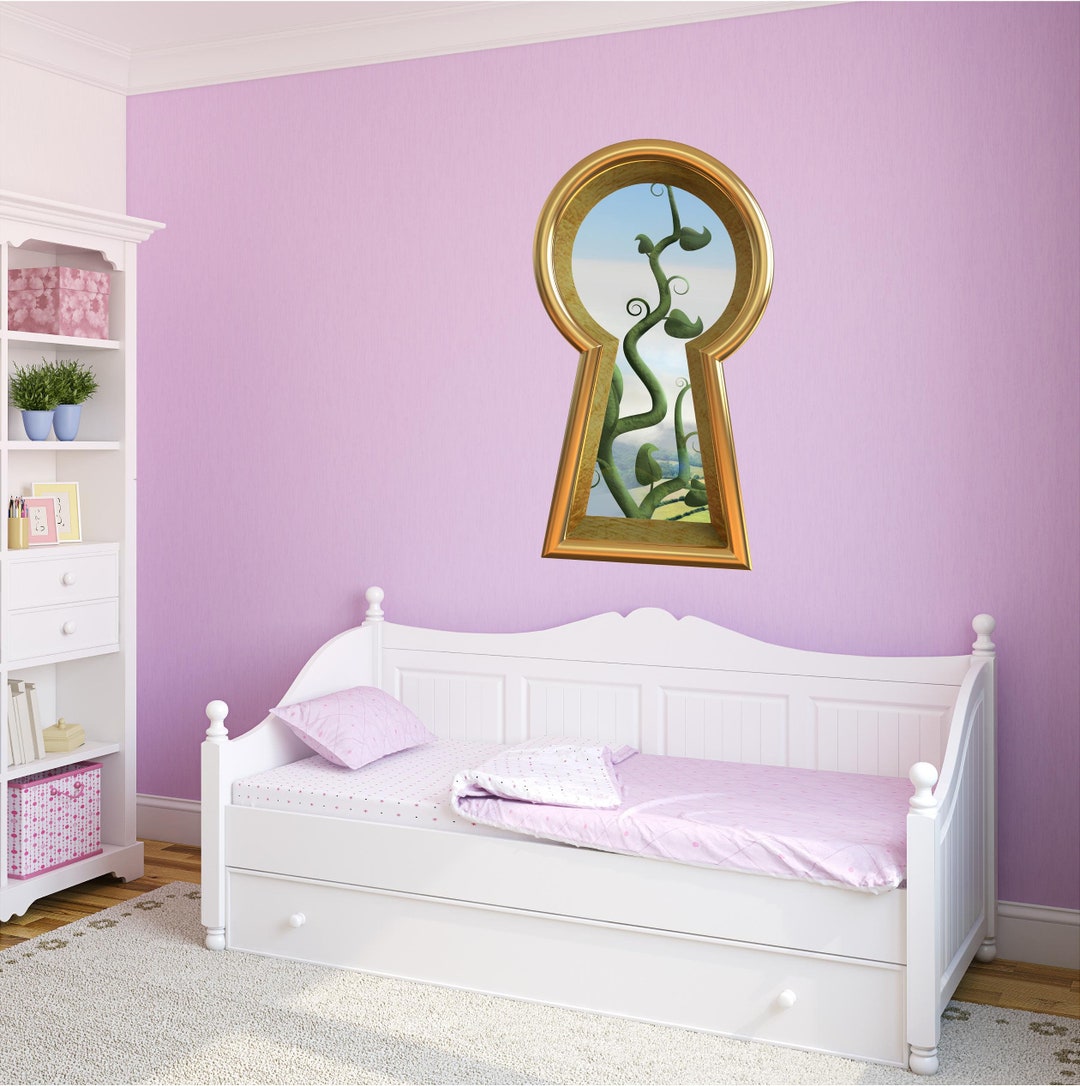 Keyhole 3D Wall Sticker Decal Jack and the Giant Beanstalk Fairy Tale ...