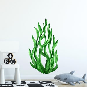Green Seaweed #3 Wall Decal Ocean Sea Life Removable Fabric Wall ...