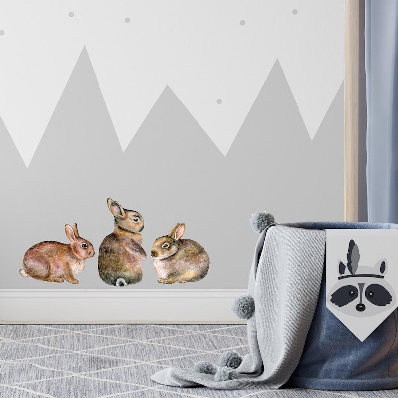 Bunny Wall Decal - Etsy