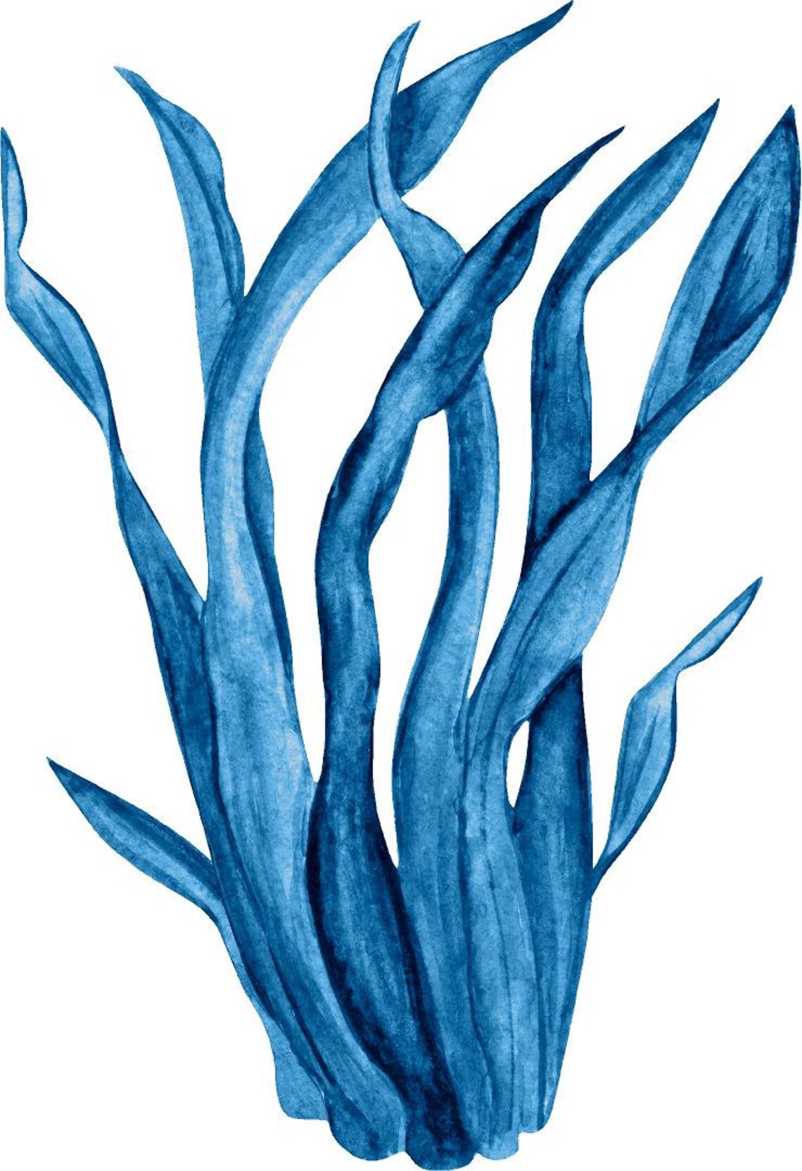 Blue Seaweed 2 Wall Decal Ocean Sea Life Removable Fabric - Etsy