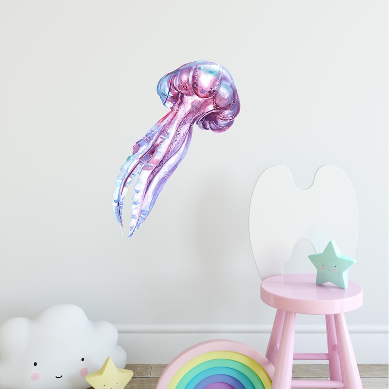 Pink Ocean Wall Stickers - Etsy
