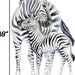 Mother Zebra With Baby Wall Decal Safari Animal Wall Sticker - Etsy