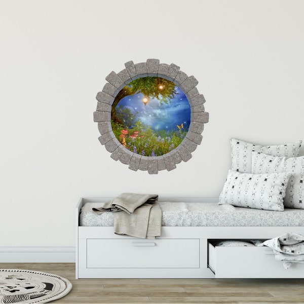 3d Window Wall Decal - Etsy