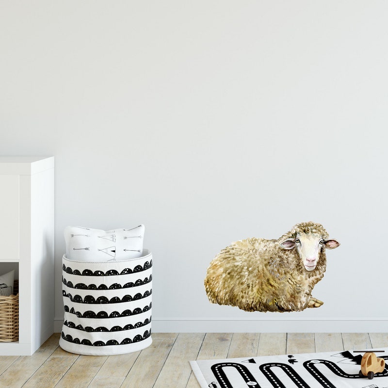 Sheep Wall Decal - Etsy