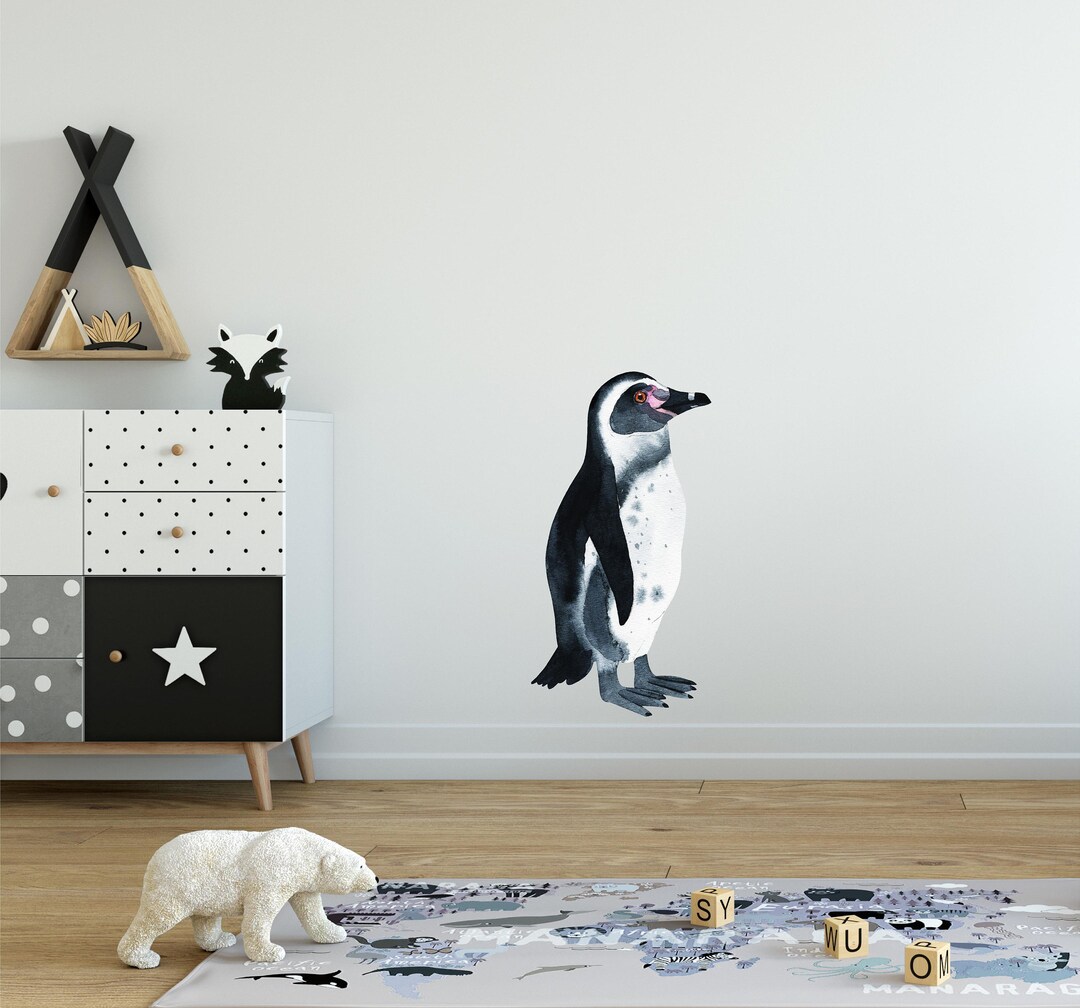 Humboldt Penguin Wall Decal Arctic Bird Ocean Sea Life Removable Fabric ...