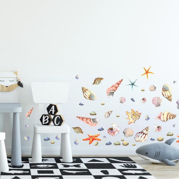 Seashell Wall Decal - Etsy