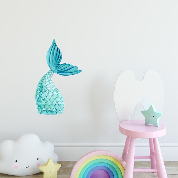 Mermaid Wall Decal - Etsy