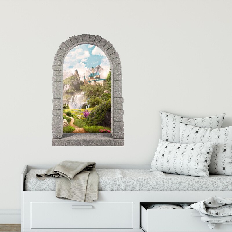 Castle Wall Decal - Etsy