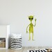 Watercolor Green Alien Wall Decal Outer Space UFO Wall Sticker | Etsy