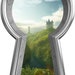 Castle by the Sea Keyhole Window Wall Decal 3D Fairy Tale - Etsy