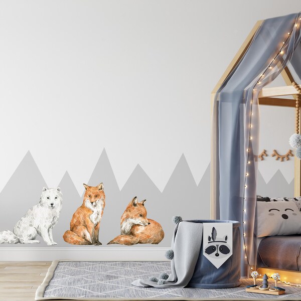 Fox Wall Decal - Etsy