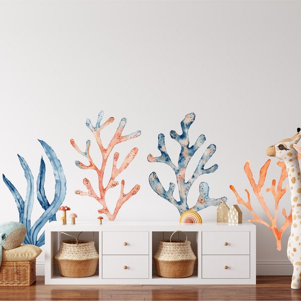 Coral Navy Nursery - Etsy