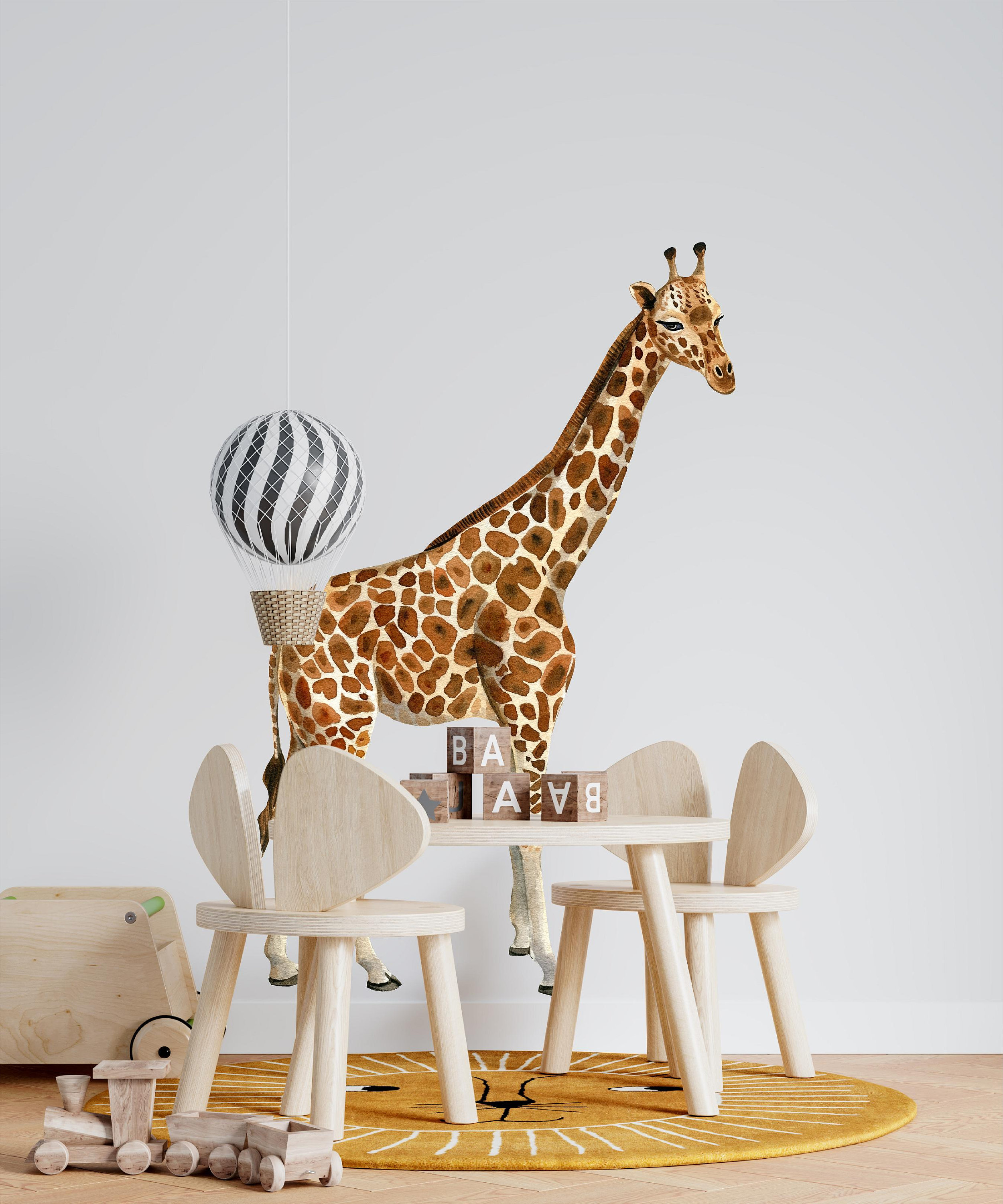 Giraffe Wall Decal - Giraffe Wall Sticker - Nursery Decor - Safari ...