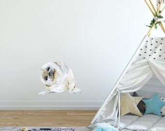 Baby Seal Wall Decal Arctic Ocean Sea Life Removable Fabric - Etsy