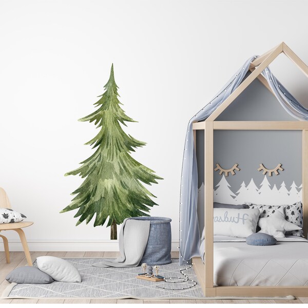 Pine Tree Wall Decal - Etsy