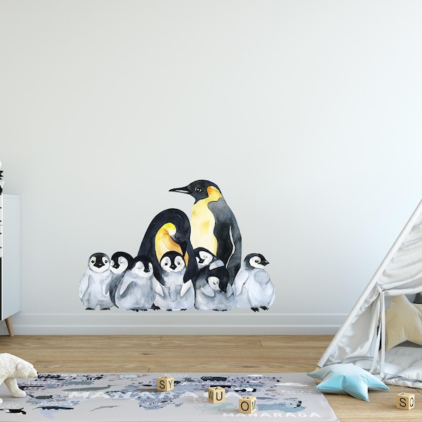 Penguin Wall Decal - Etsy