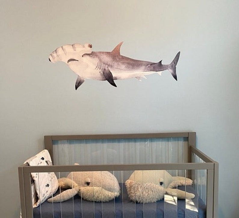 Hammerhead Shark 2 Wall Decal Ocean Sea Life Removable Fabric - Etsy