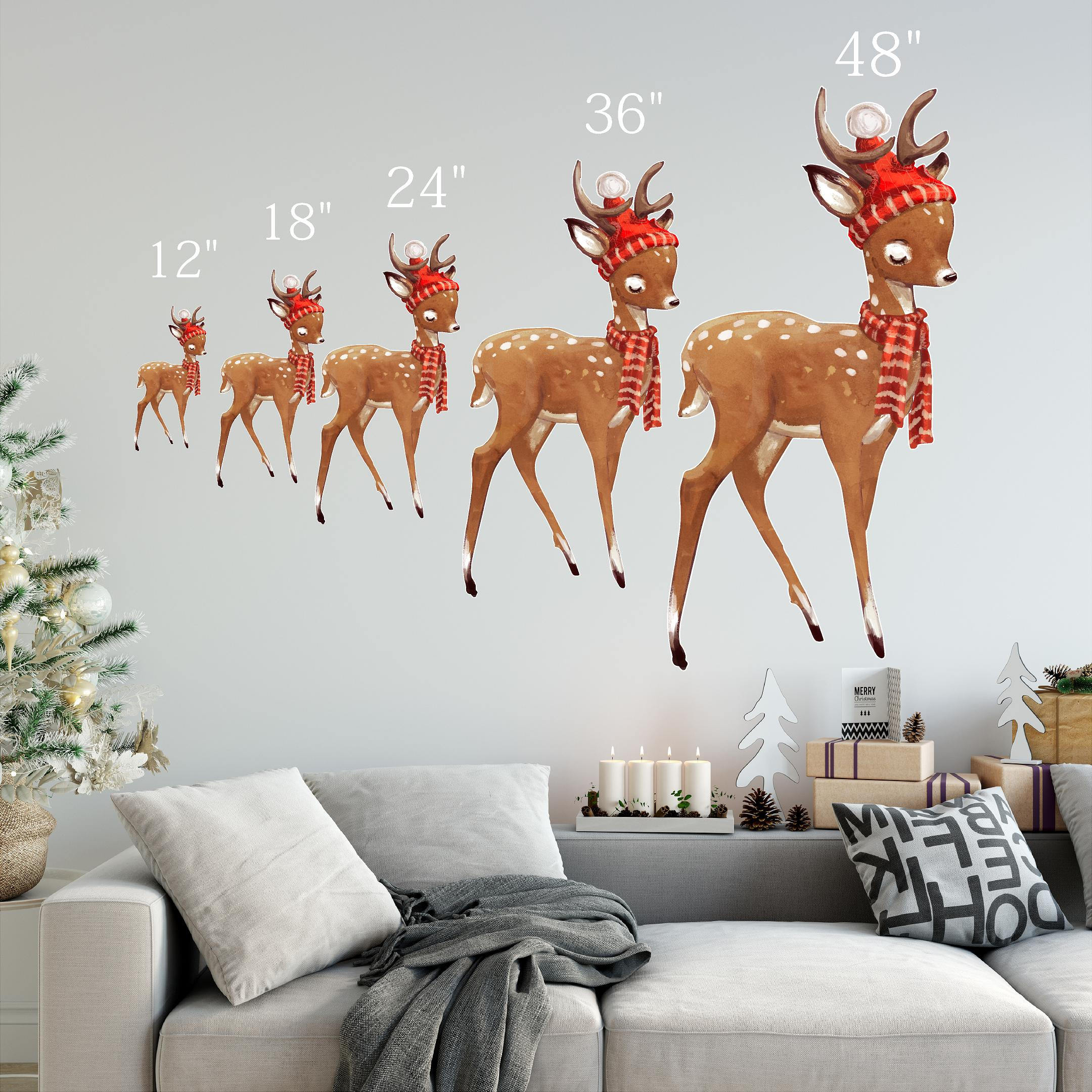 Christmas wall stickers store