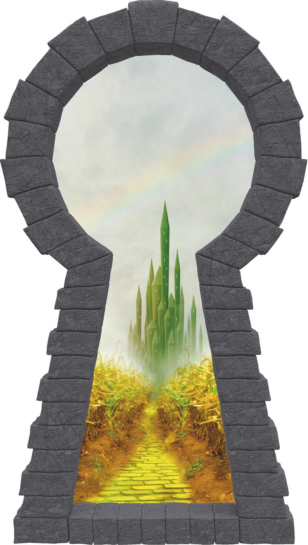 3D Stone Keyhole Wall Decal Emerald City Castle Yellow Brick | Etsy
