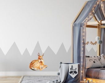 Fawn Wall Decal | Etsy