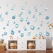 Watercolor Aqua Blue Bubbles Wall Decal Set • Underwater Bubble Wall ...
