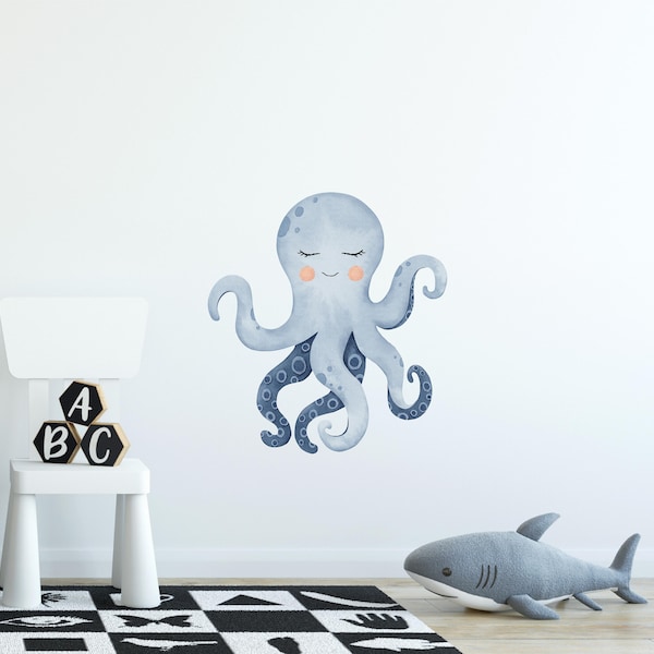 Octopus Wall Decal - Etsy