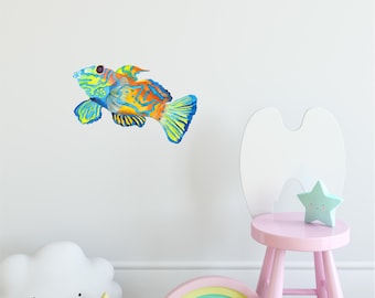 Bluecheek Butterflyfish Wall Decal Tropical Fish Ocean Sea Life ...