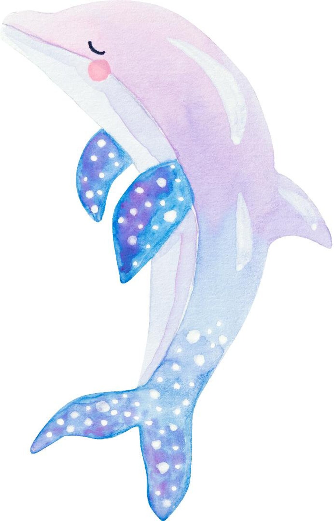 Pastel Dolphin Wall Decal Ocean Sea Life Removable Fabric Wall - Etsy