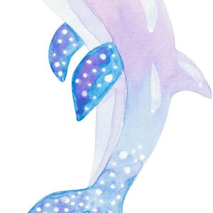 Pastel Dolphin Wall Decal Ocean Sea Life Removable Fabric Wall Sticker ...